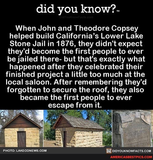 Did you know?.. When John and Theodore Copsey helped build California's ...