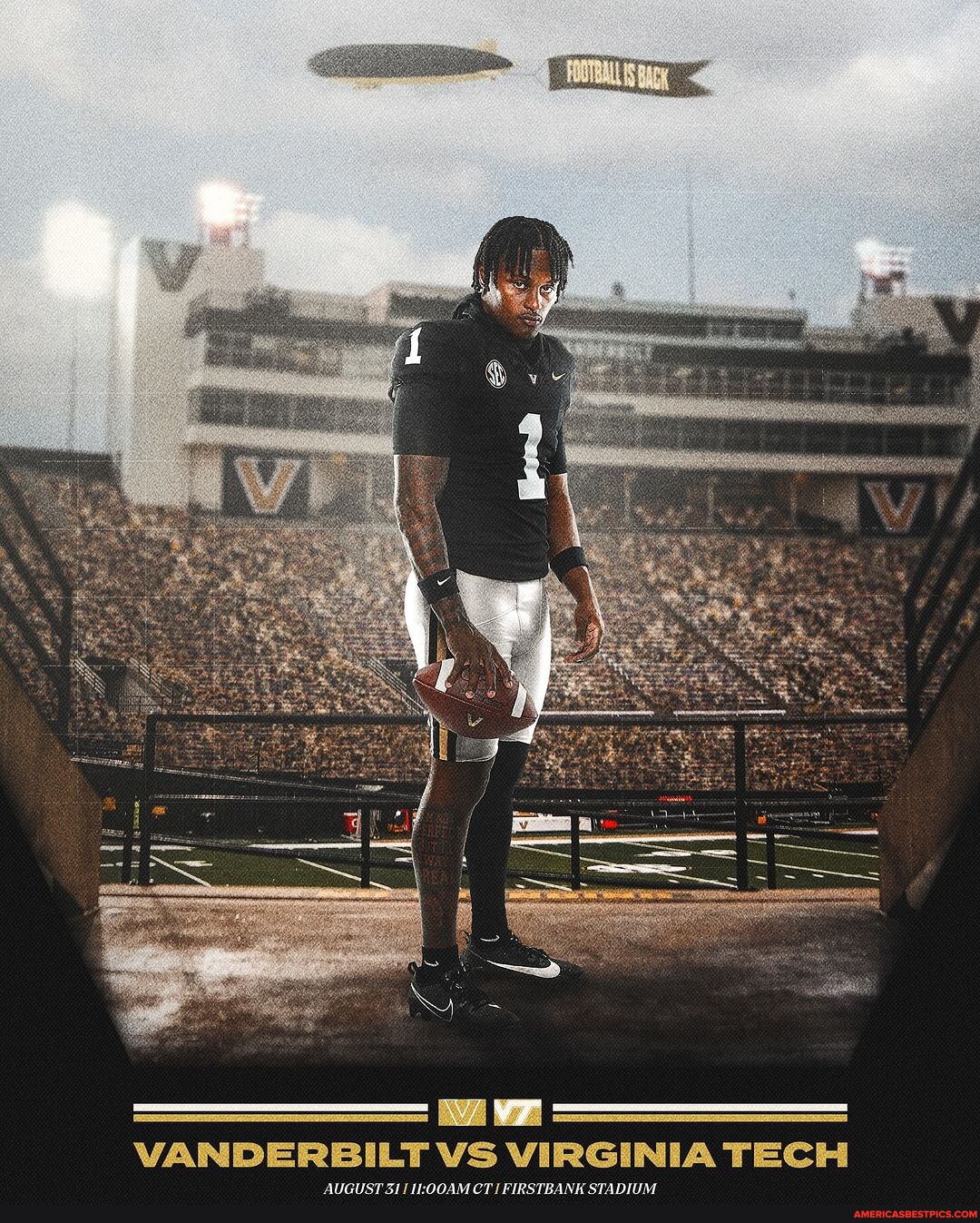 Game - VANDERBILT VS VIRGINIA TECH AUGUST CT I FIRSTBANK STADIUM ...