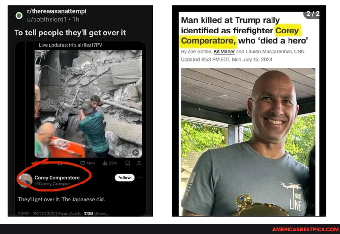 Man led at Trump rally identified as firefighter Corey Comperatore, who ...