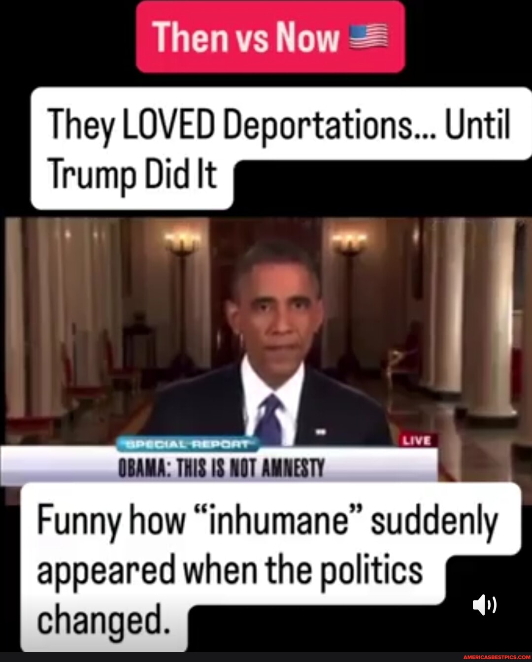 Then vs Now = They LOVED Deportations... Until Trump Did It OBAMA: THIS ...