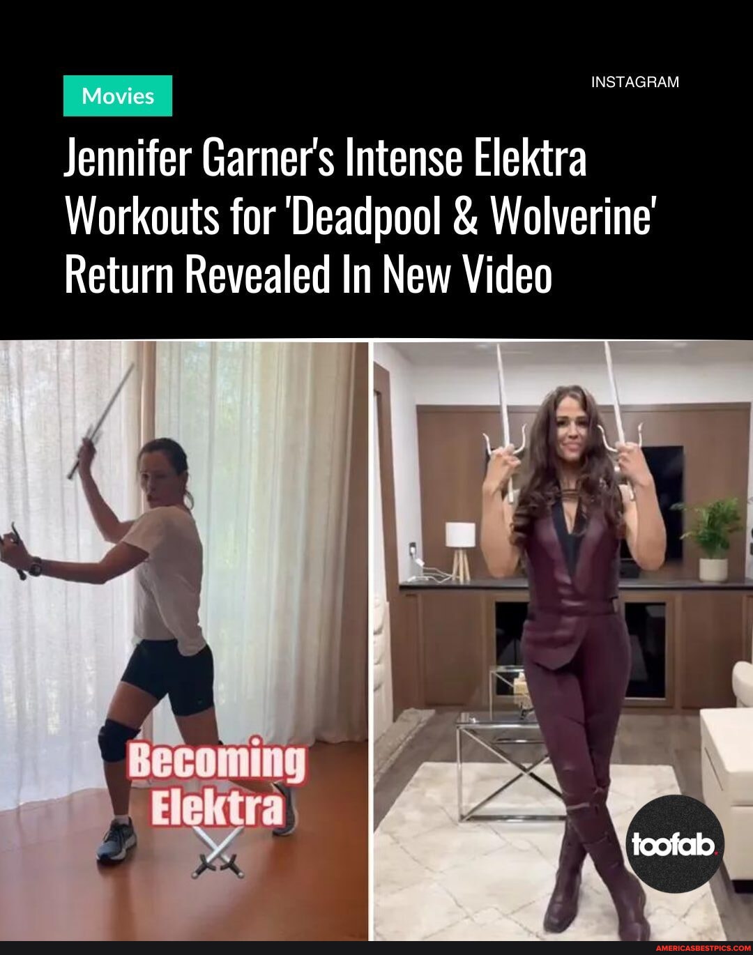 Garner shares the story behind her return and video of her grueling ...