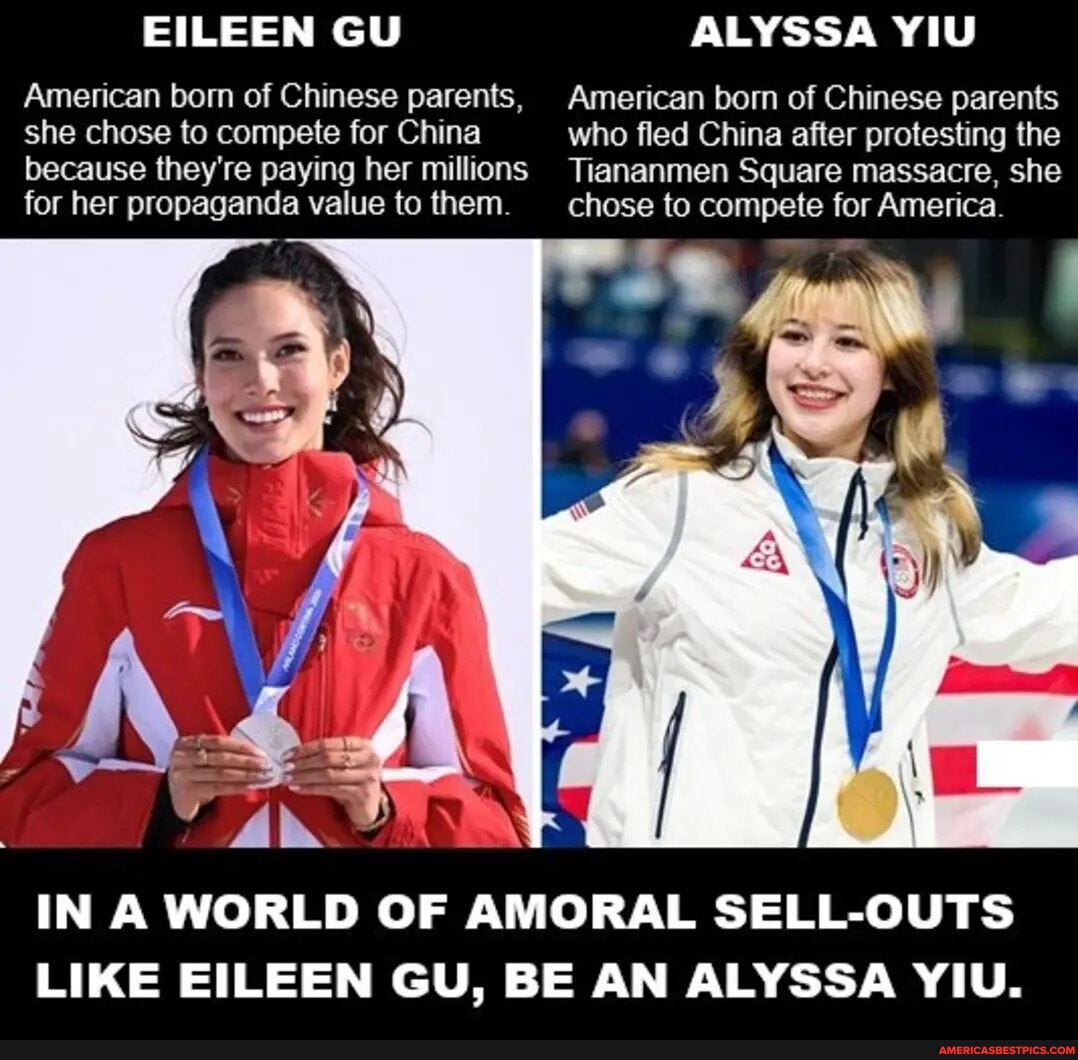 EILEEN GU ALYSSA YIU American born of Chinese parents, American born of ...