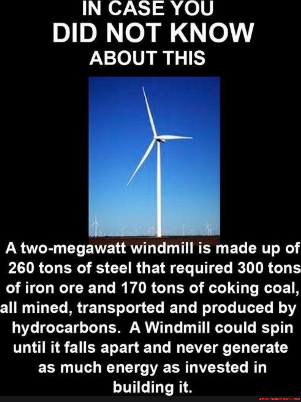 IN CASE YOU DID NOT KNOW ABOUT THIS A two-megawatt windmill is made up ...