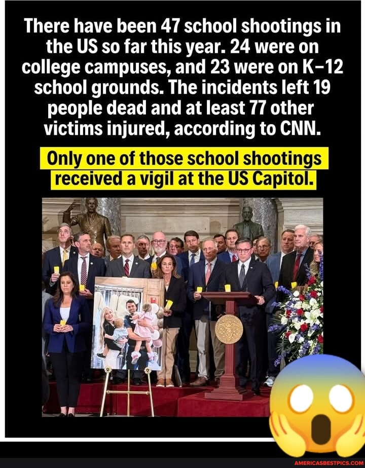 There have been 47 school shootings in the US so far this year. 24 were ...