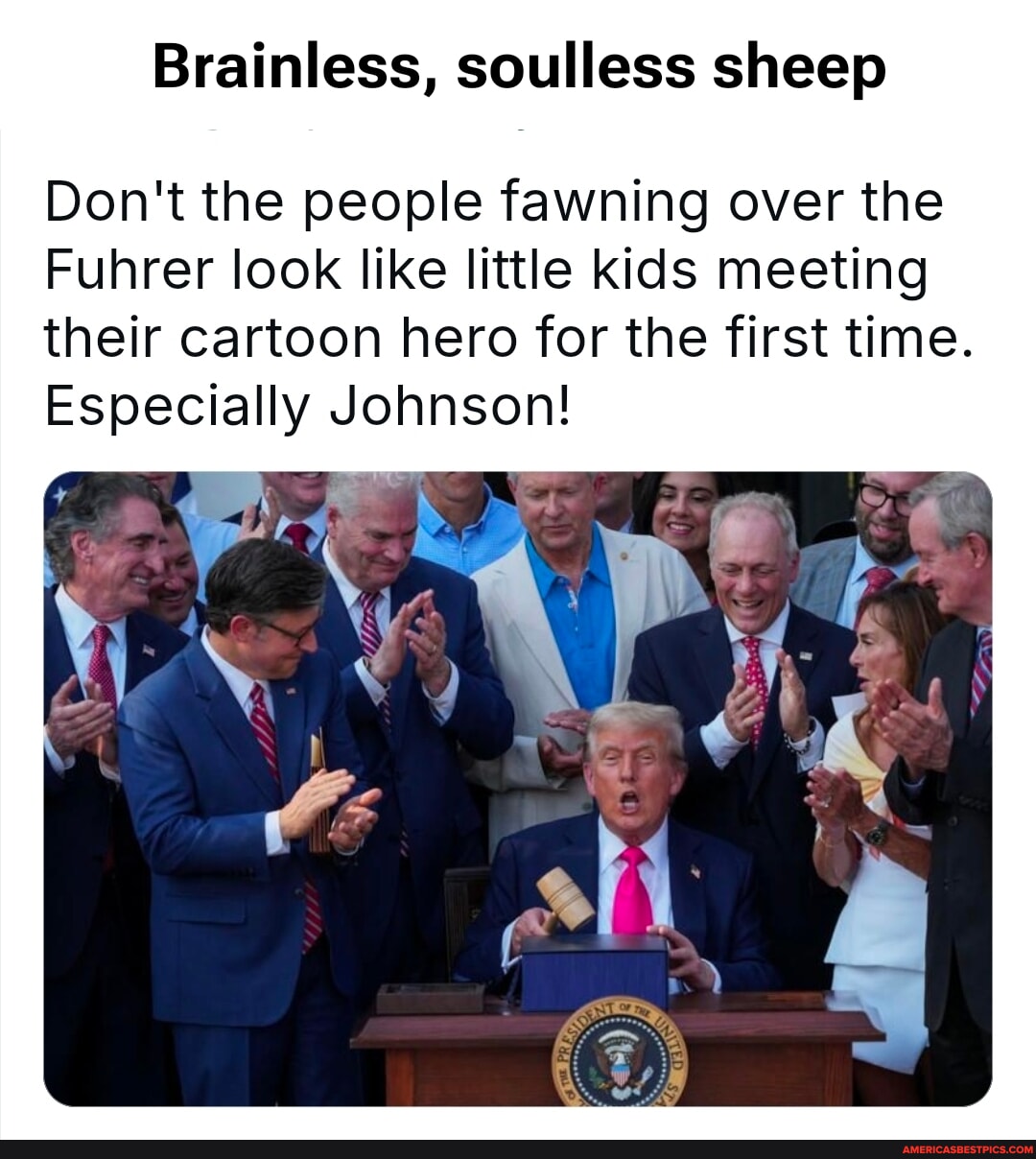 Brainless, soulless sheep Don't the people fawning over the Fuhrer look ...