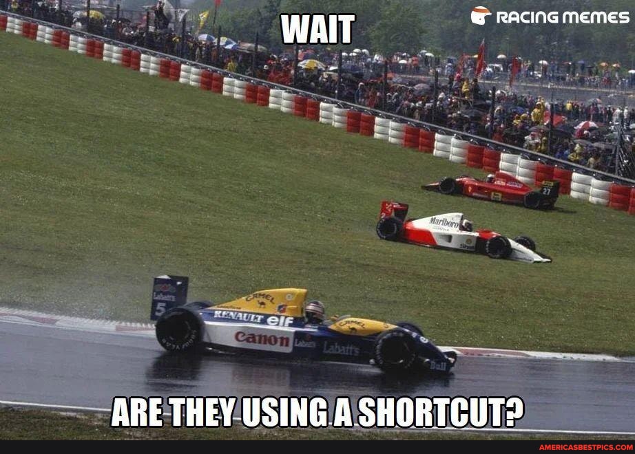 WAIT RACING Memes ARE THEY USING A SHORTCUT? - America’s best pics and ...