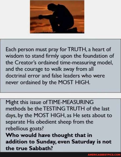 Each person must pray for TRUTH, a heart of wisdom to stand firmly upon ...