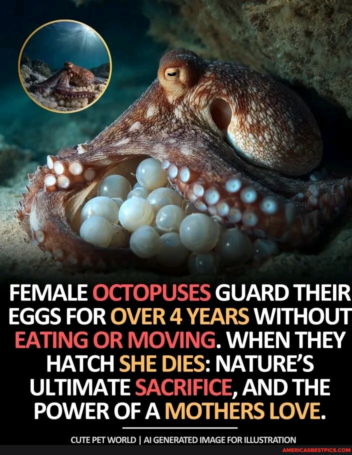 FEMALE OCTOPUSES GUARD THEIR EGGS FOR OVER 4 YEARS WITHOUT EATING OR ...