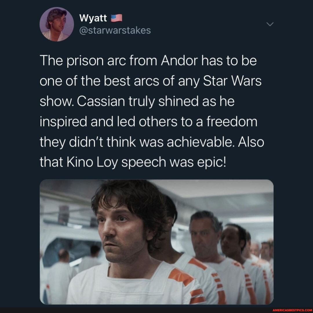 Wyatt The prison arc from Andor has to be one of the best arcs of any ...