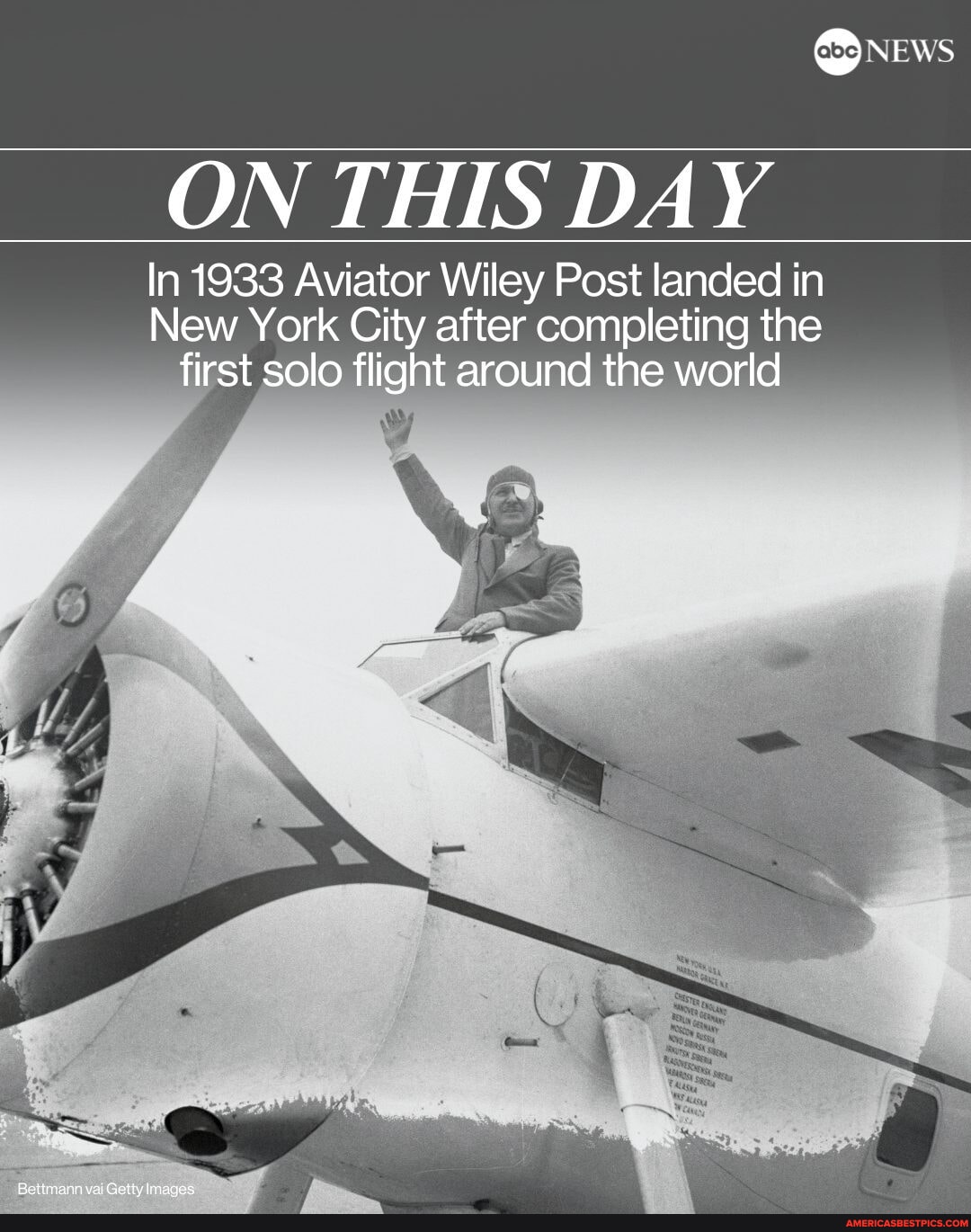 ON THIS DAY: In 1933 Aviator Wiley Post landed at Floyd Bennett Field ...