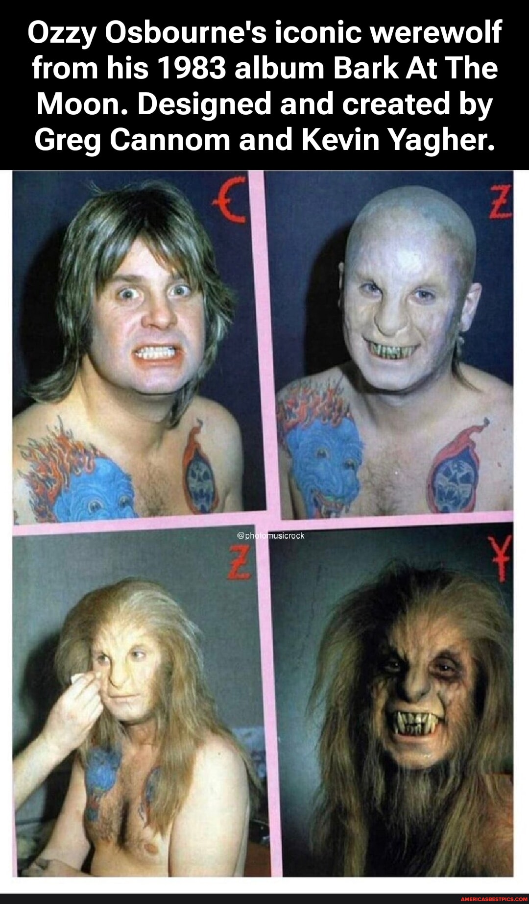 Ozzy Osbourne's iconic werewolf from his 1983 album Bark At The Moon ...