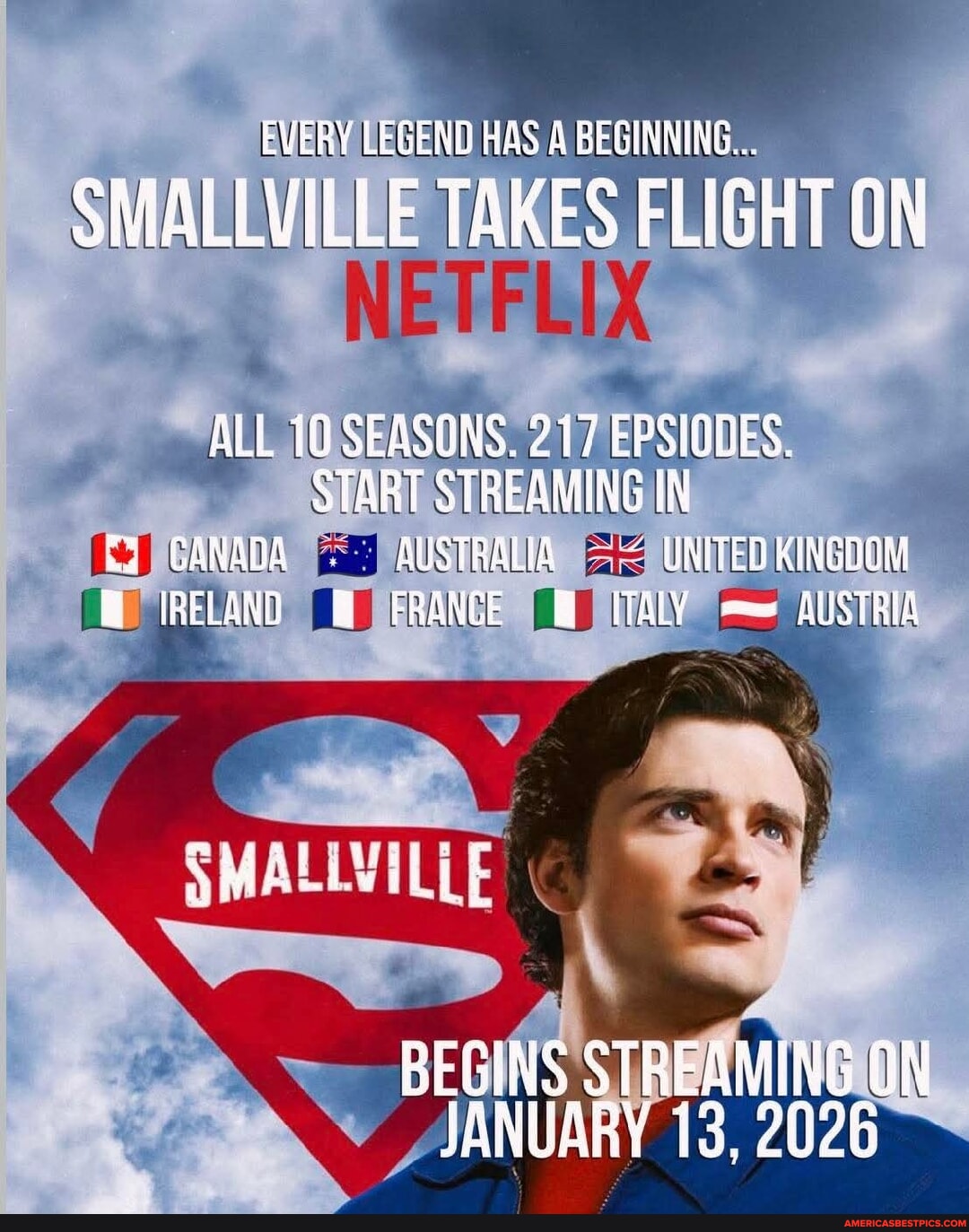 EVERY LEGEND HAS BEGINNING... SMALLVILLE TAKES FLIGHT ON NETFLIX ALL 10 ...