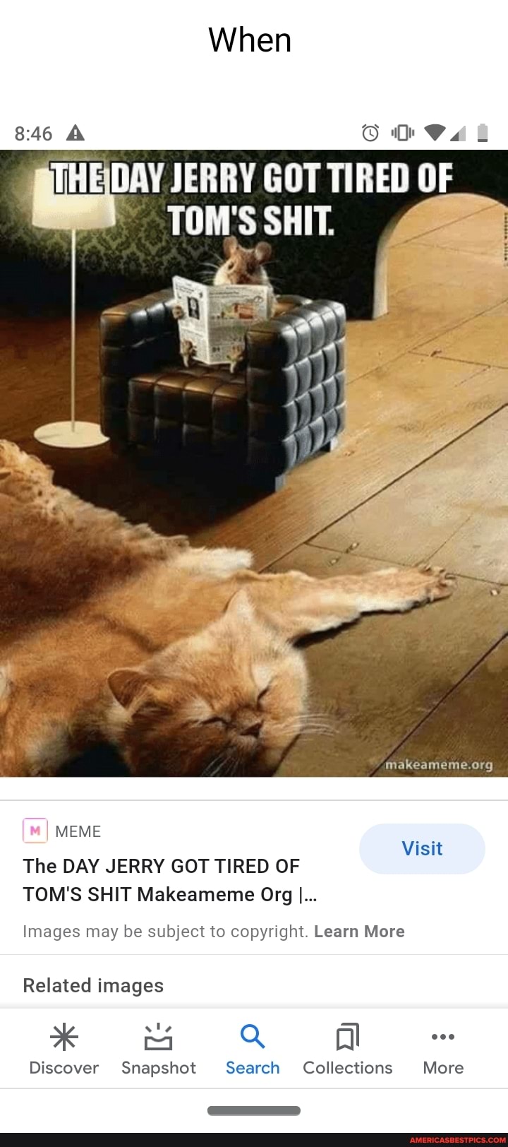 When 846 THE BS JERRY GOT TIRED OF MEME The DAY JERRY GOT TIRED OF TOM ...