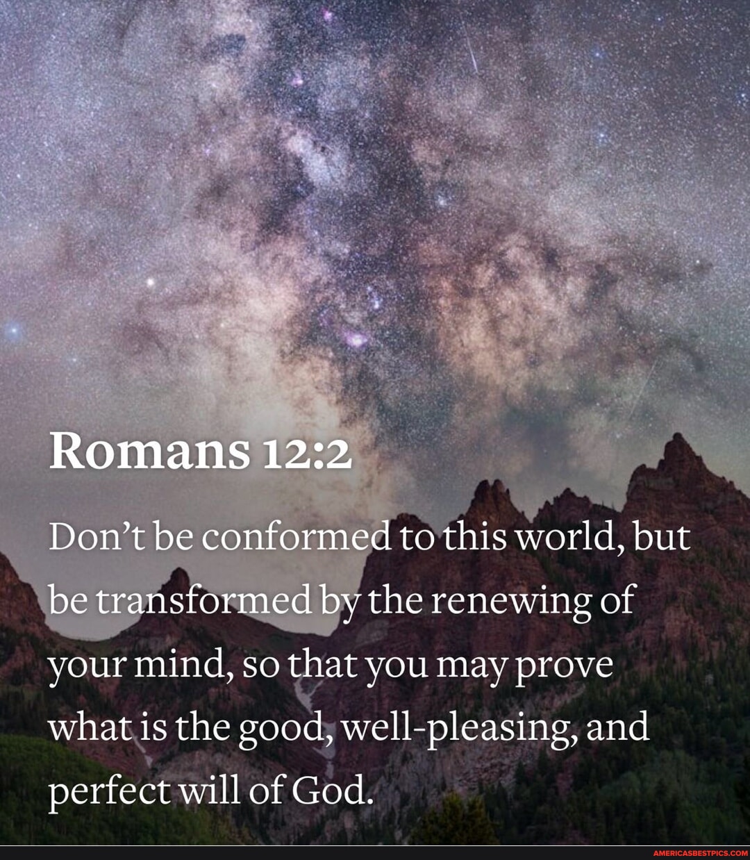 Romans Don't be conformed to this world, but be transformed by the ...