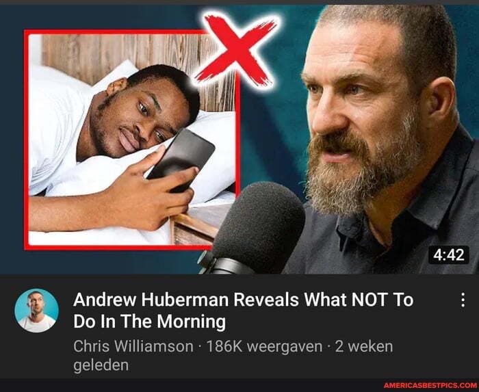 Andrew Huberman Reveals What NOT To Do In The Morning Chris Williamson ...