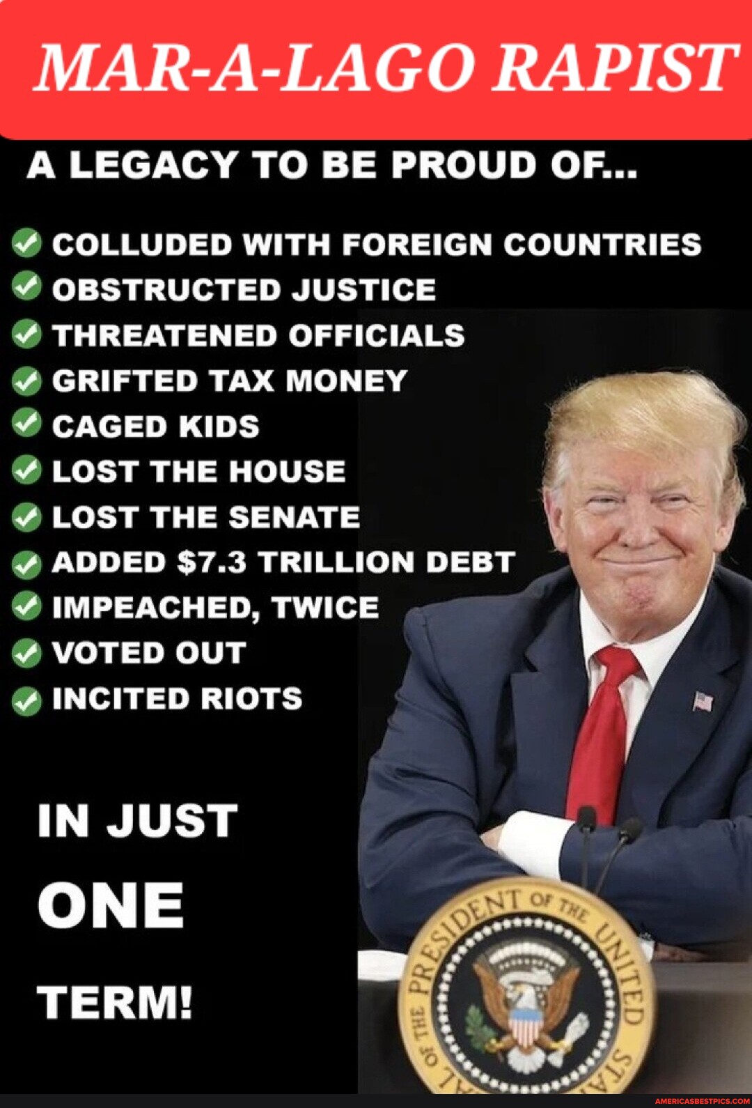 MAR-A-LAGO RAPIST A LEGACY TO BE PROUD OF... COLLUDED WITH FOREIGN ...