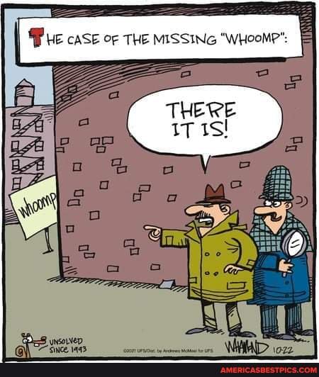 CASE oF THE MISSING "WHOOMP": - America’s best pics and videos