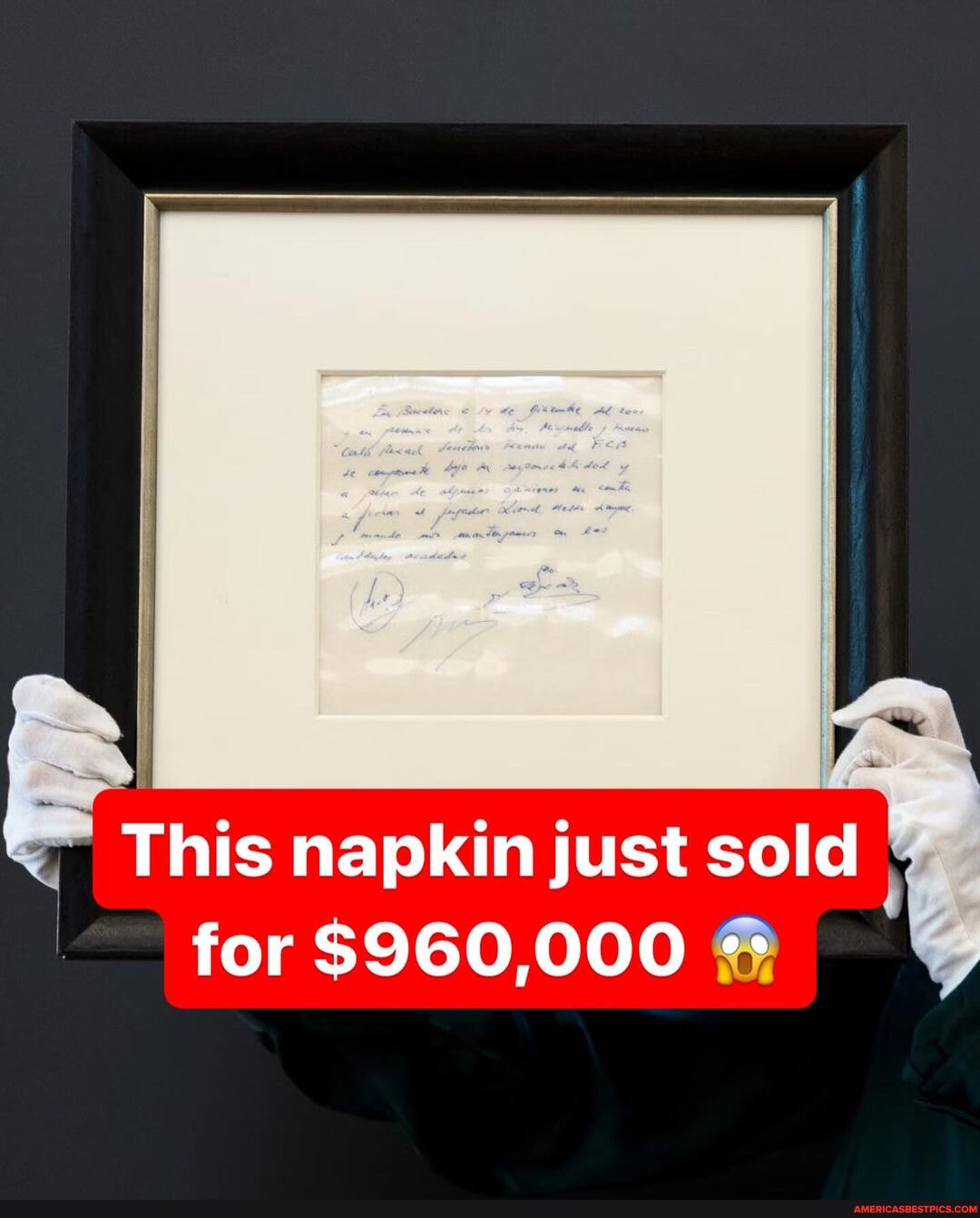 The World’s Most Famous Napkin that changed Leo Messi’s career 👀😱 ...