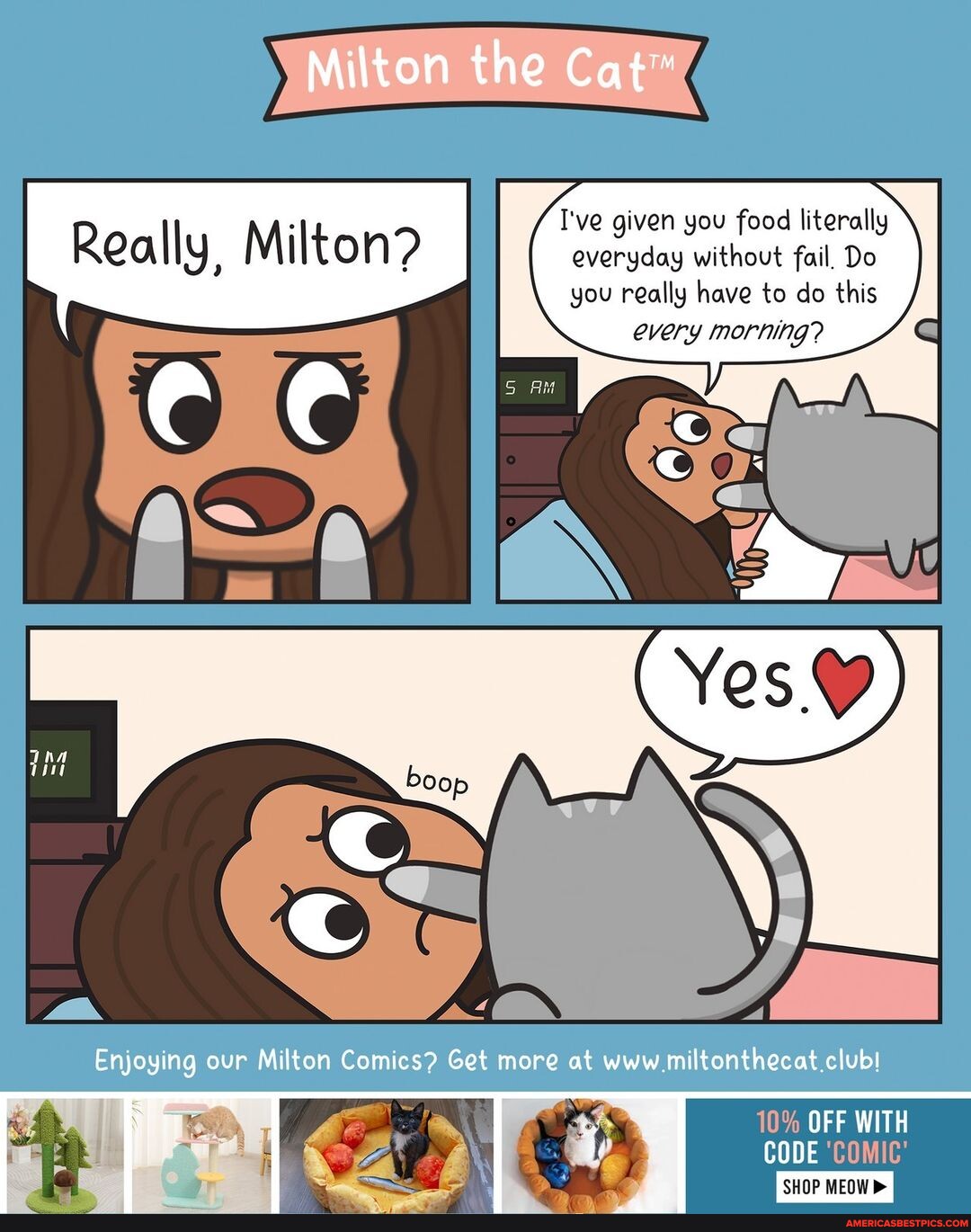 Silly human 🥰 - Milton the Really, Milton? I've given you food ...