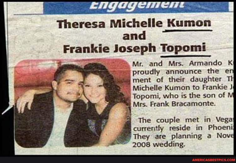 Theresa Michelle Kumon and Frankie Joseph Mr. Topomi and Mrs. Armando ...