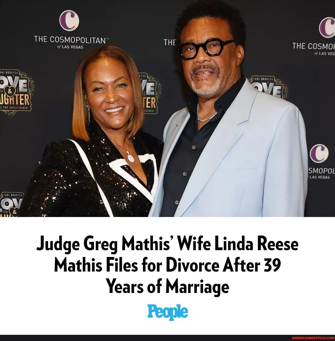 Judge Greg Mathis and his wife Linda Reese Mathis are calling it quits ...