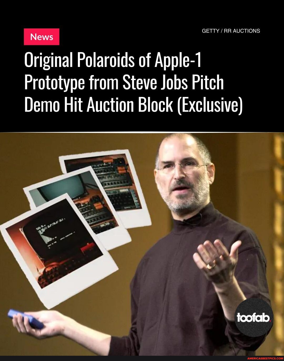 The vintage pictures are from Steve Jobs' original "pitch deck" to ...