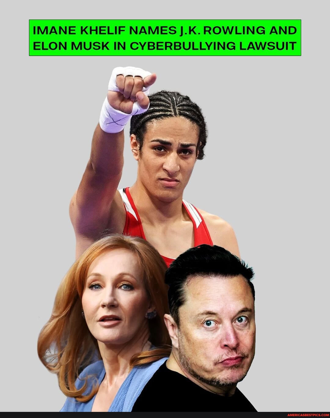 Get em imane - IMANE KHELIF NAMES J.K. ROWLING AND ELON MUSK IN ...