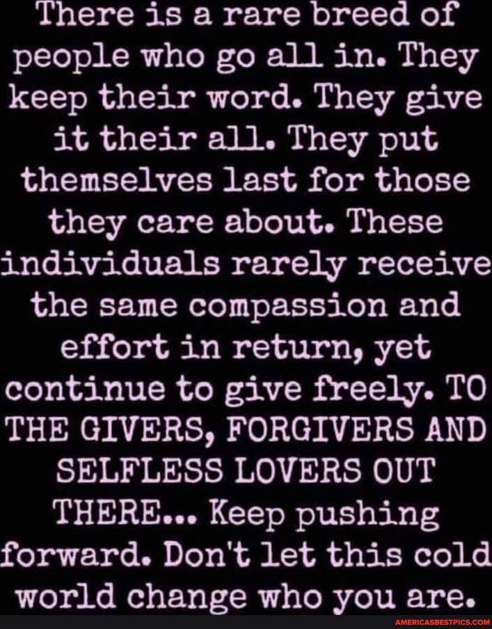 Snere is a rare breed of people who go all in. They keep their word ...