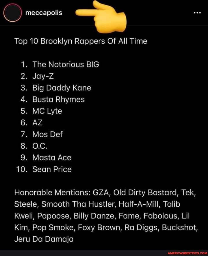 C) meccapolis Top 10 Brooklyn Rappers Of All Time . The Notorious BIG ...