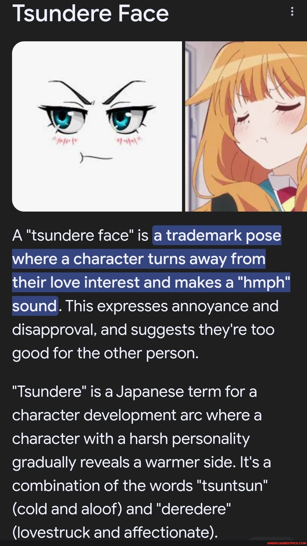 Tsundere Face NZ. A "tsundere face" is a trademark pose where a ...