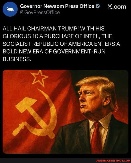 Governor Newsom Press Office X.com @GovPress Office ALL HAIL CHAIRMAN ...