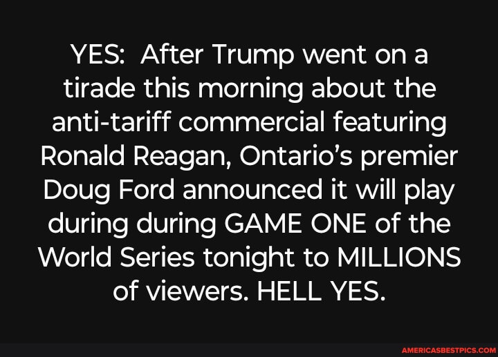 YES: After Trump went on a tirade this morning about the anti-tariff ...