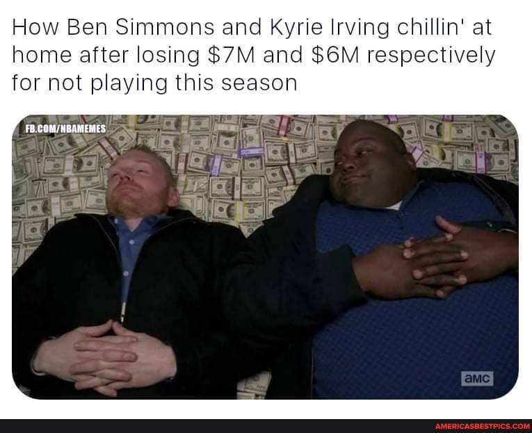 How Ben Simmons and Kyrie Irving chillin' at home after losing and ...