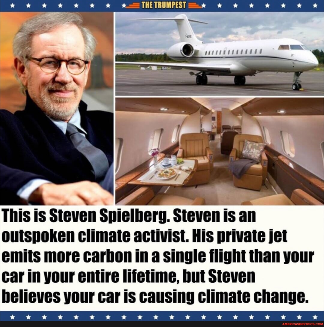 This is Steven Spielberg. Steven is an outspoken climate activist. His ...