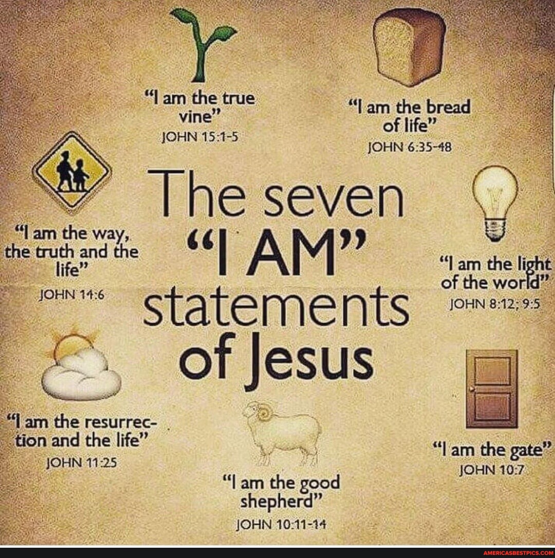 "am the true am the bread vine" of life" JOHN JOHN The seven he truth ...