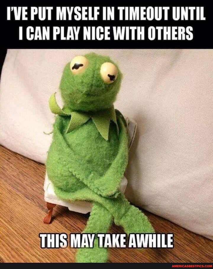 I'VE PUT MYSELF IN TIMEOUT UNTIL CAN PLAY NICE WITH OTHERS per THIS MAY ...