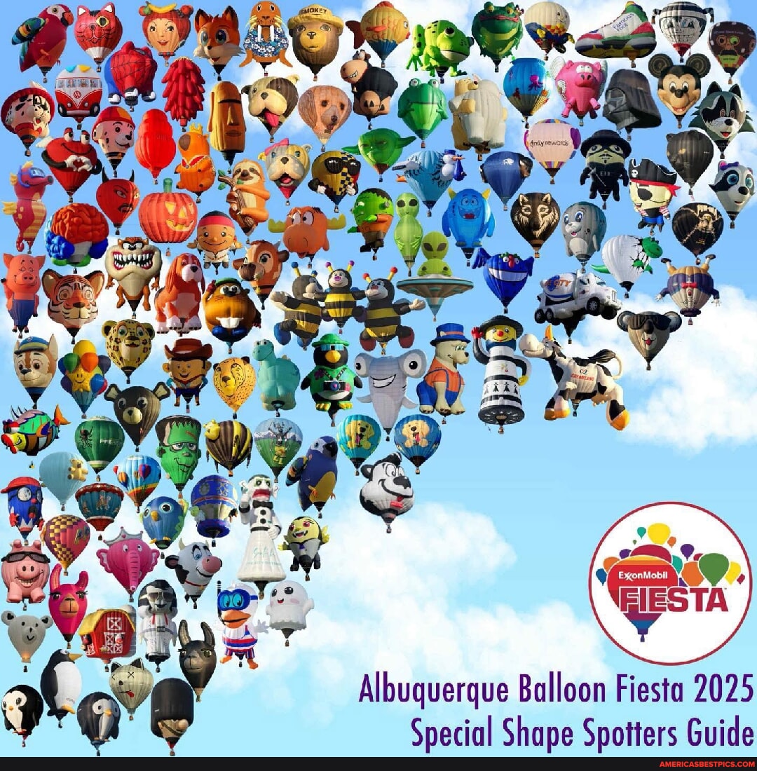 Albuquerque Balloon Fiesta 2025 Special Shape Spotters Guide - America ...