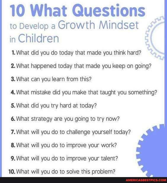 10 What Questions to Develop a Growth Mindset in Children 1.What did ...