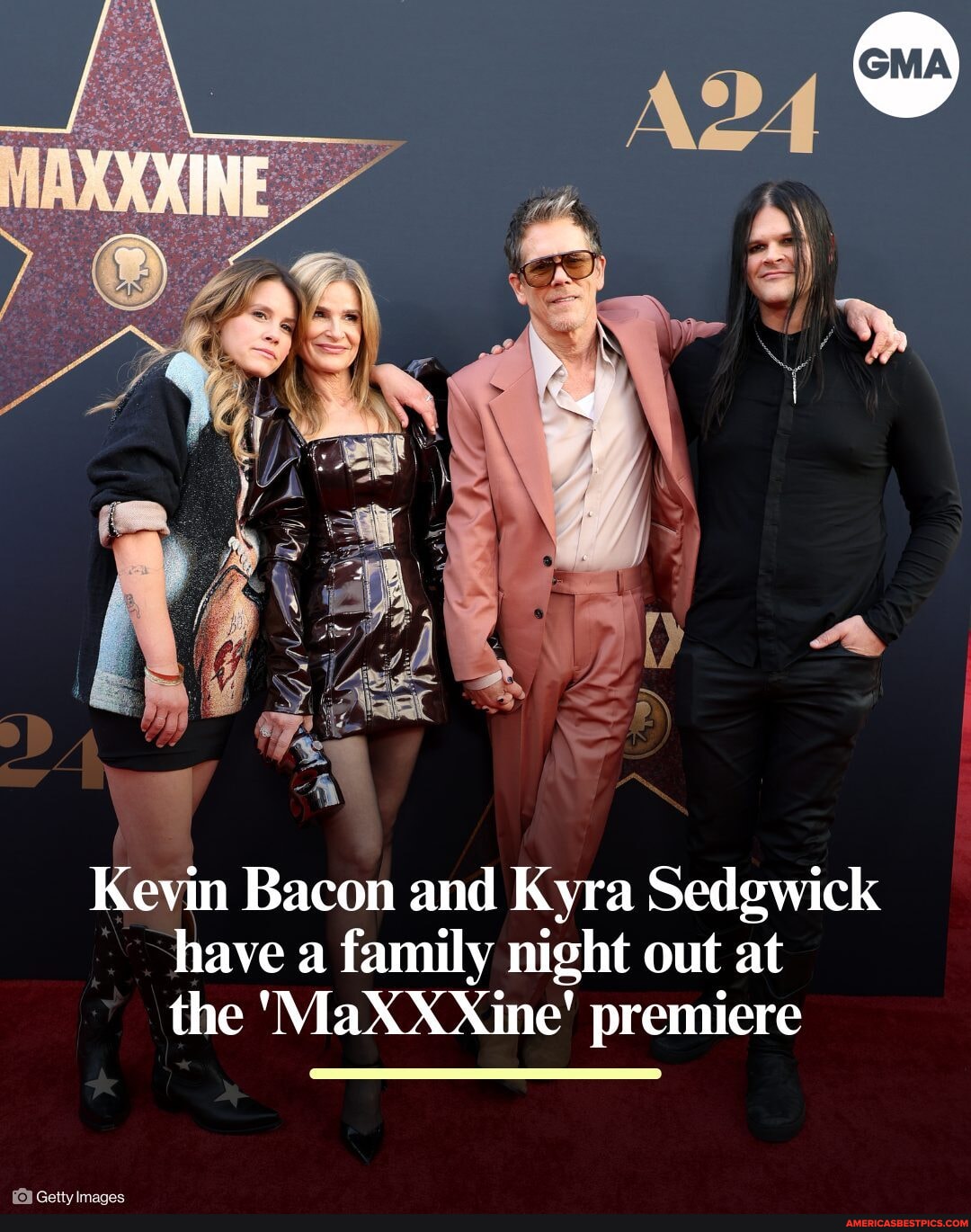Kevin Bacon and wife Kyra Sedgwick brought the family out to the TCL ...