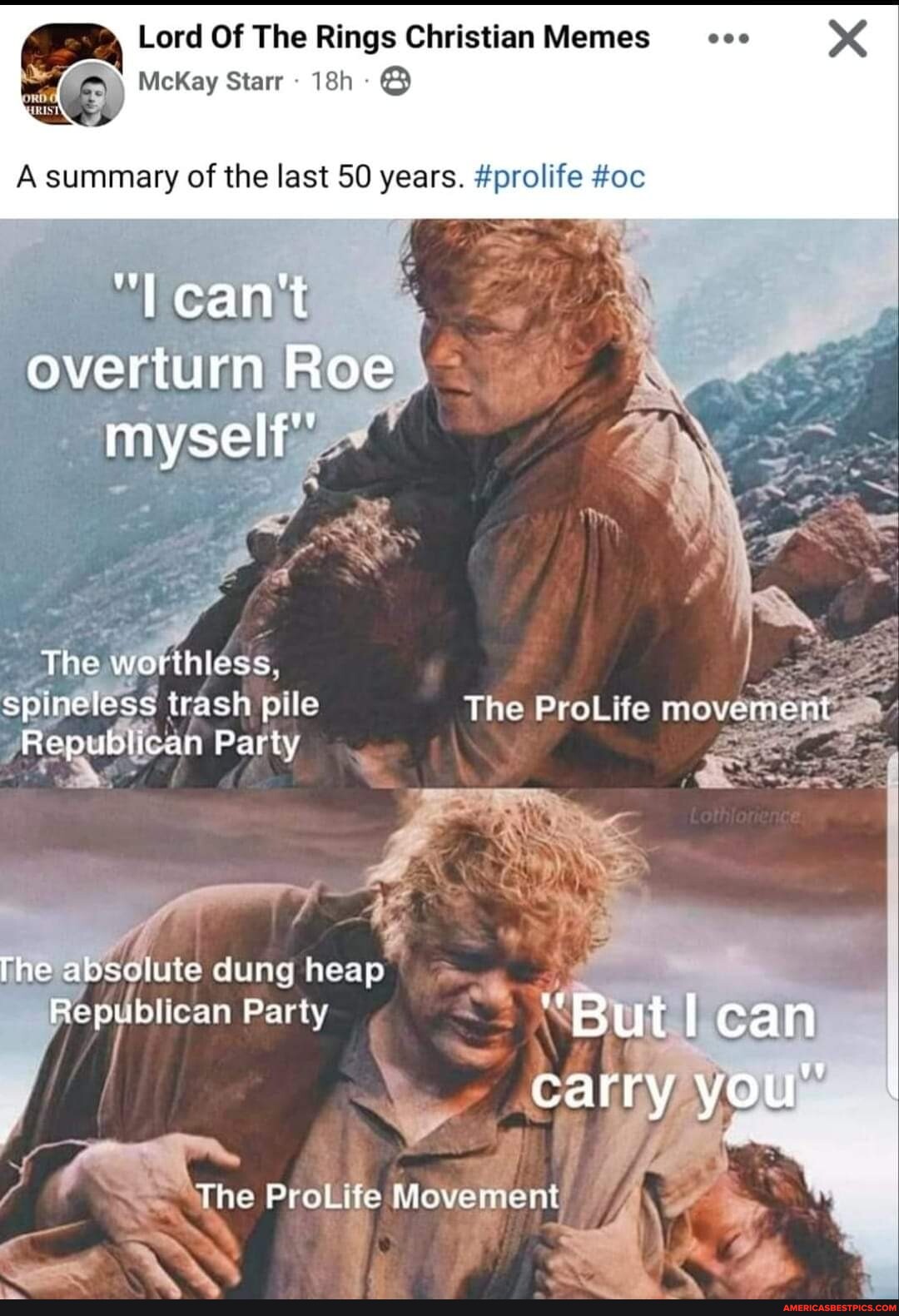 Lord Of The Rings Christian Memes McKay Starr A summary of the last 50 ...