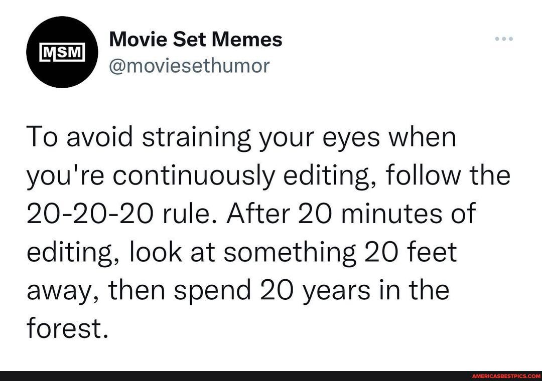To avoid straining your eyes when you're continuously editing, follow ...