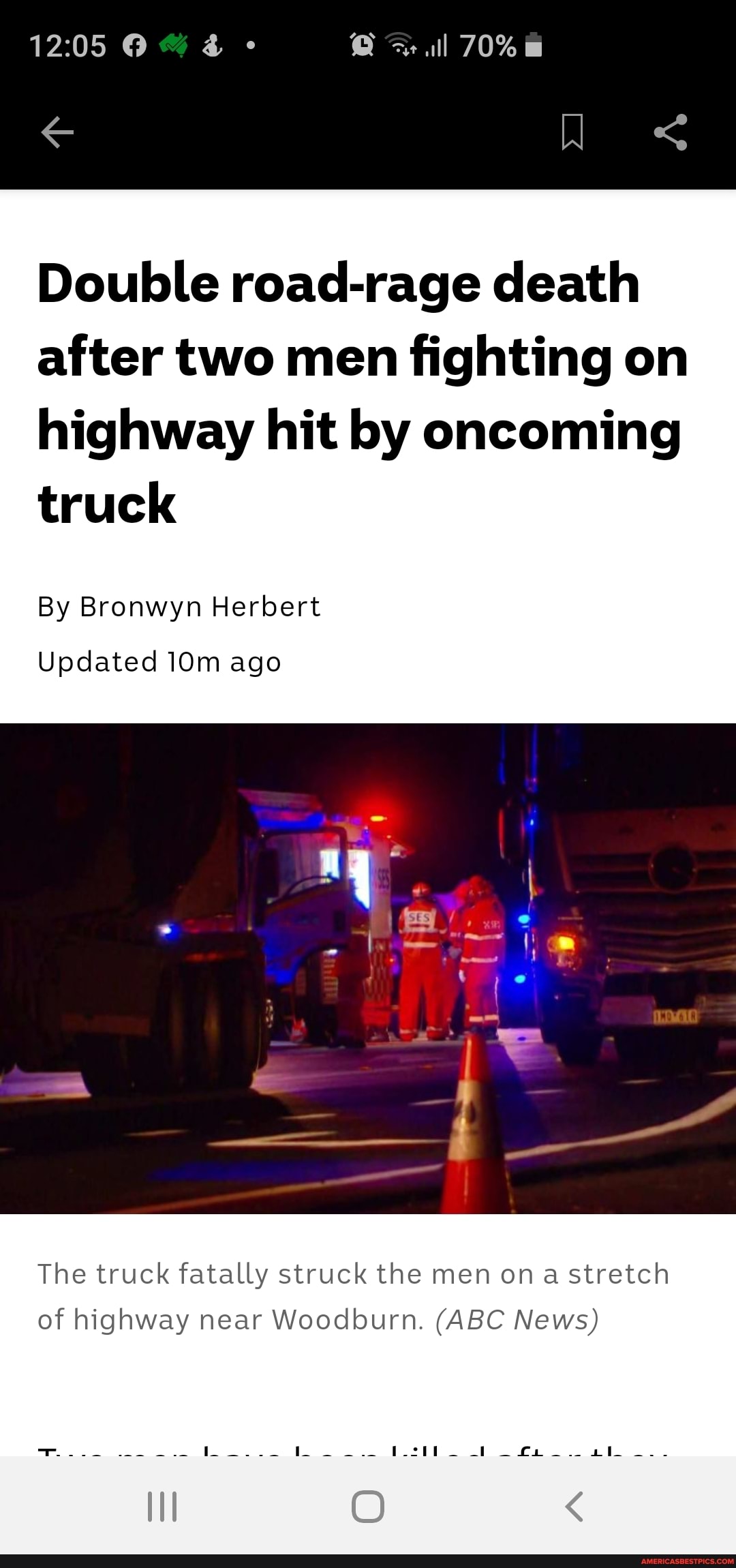 Double road-rage death after two men fighting on highway hit by ...