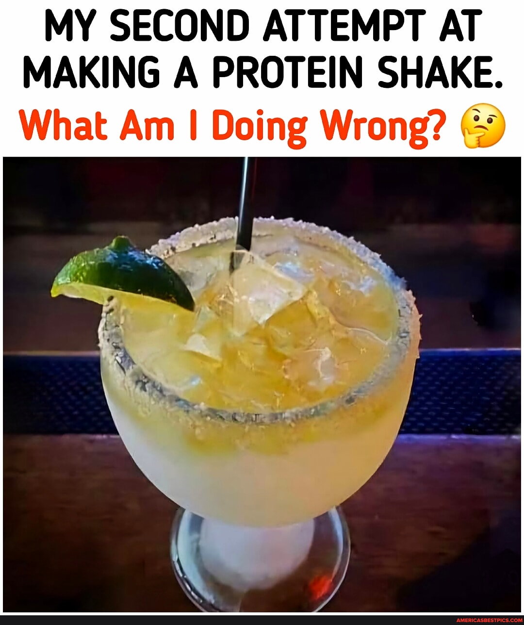 MY SECOND ATTEMPT AT MAKING A PROTEIN SHAKE. What Am I Doing Wrong? - America’s best pics and videos