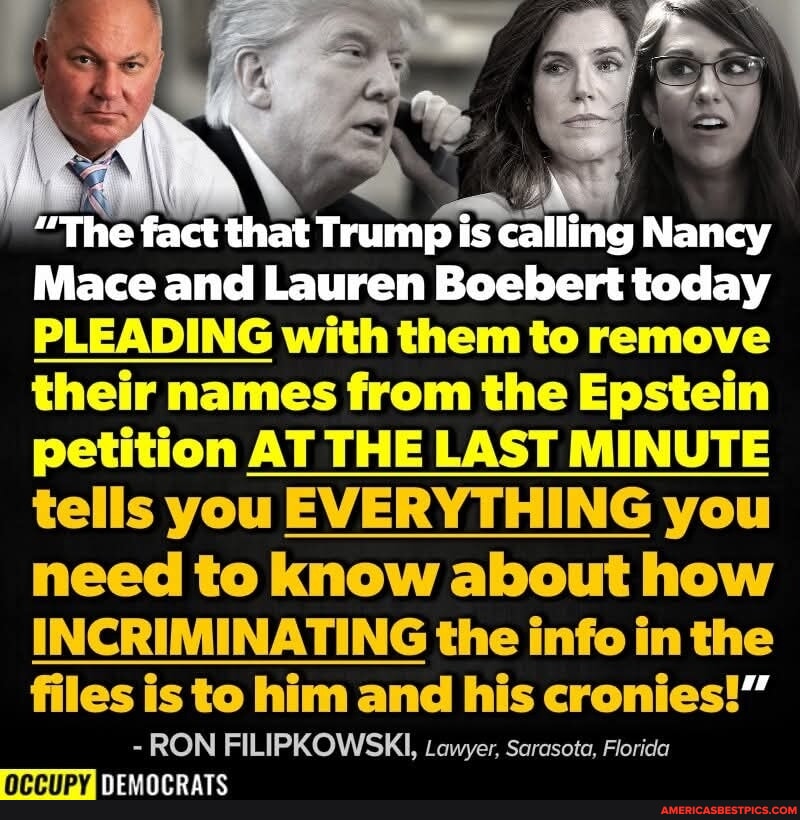 "The fact that Trump is calling Nancy Mace and Lauren Boebert today ...