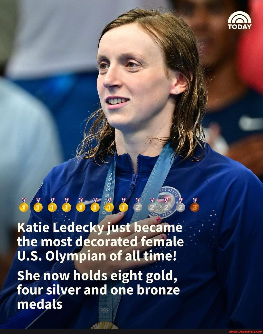 HISTORY Katie Ledecky just won her th Olympic medal after competing in ...