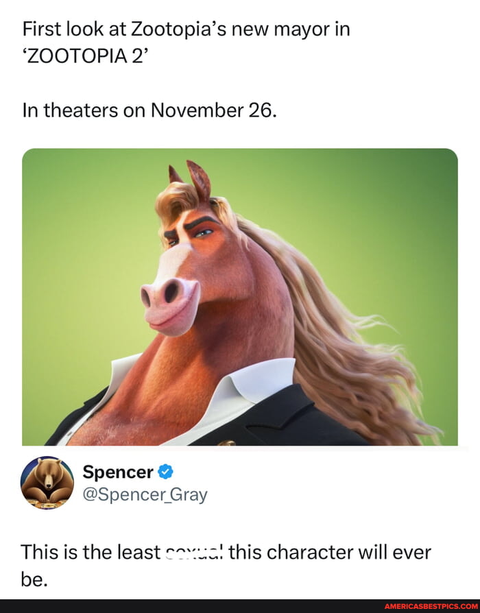 First look at Zootopia's new mayor in 'ZOOTOPIA 2' In theaters on ...