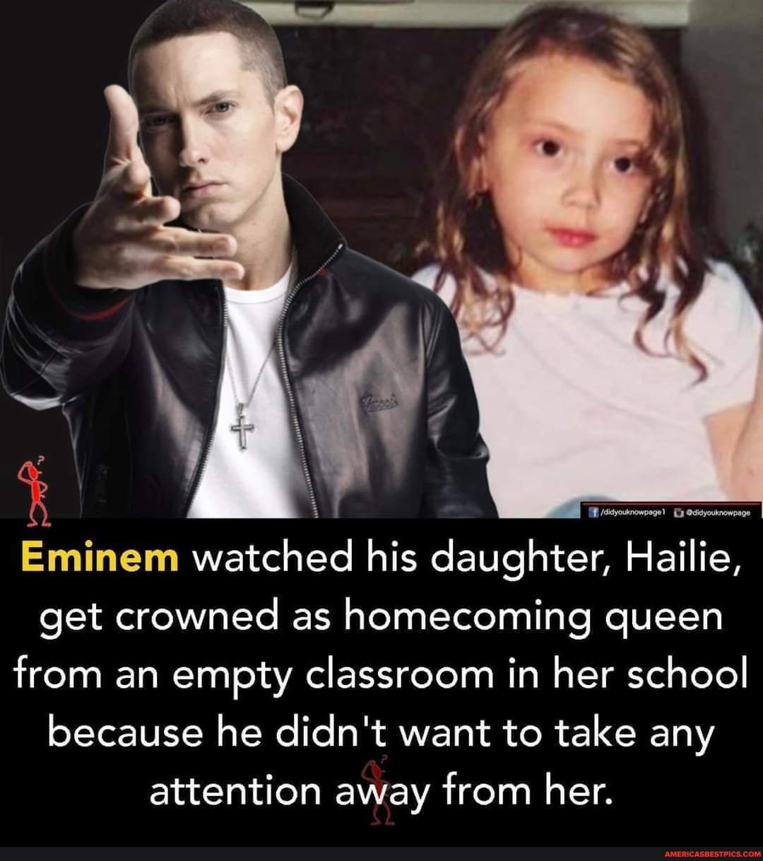 Eminem watched his daughter, Hailie, get crowned as homecoming queen ...