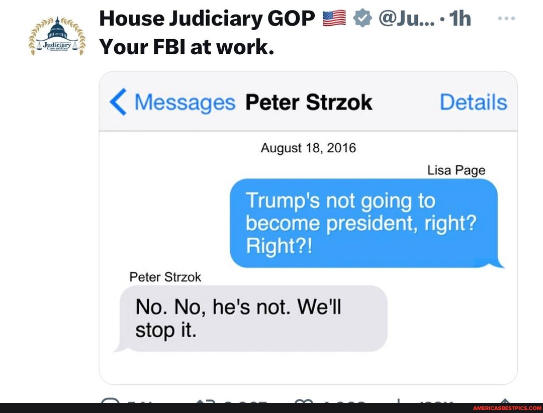 Ge, House Judiciary GOP & @Ju...- th Your FBI at work.