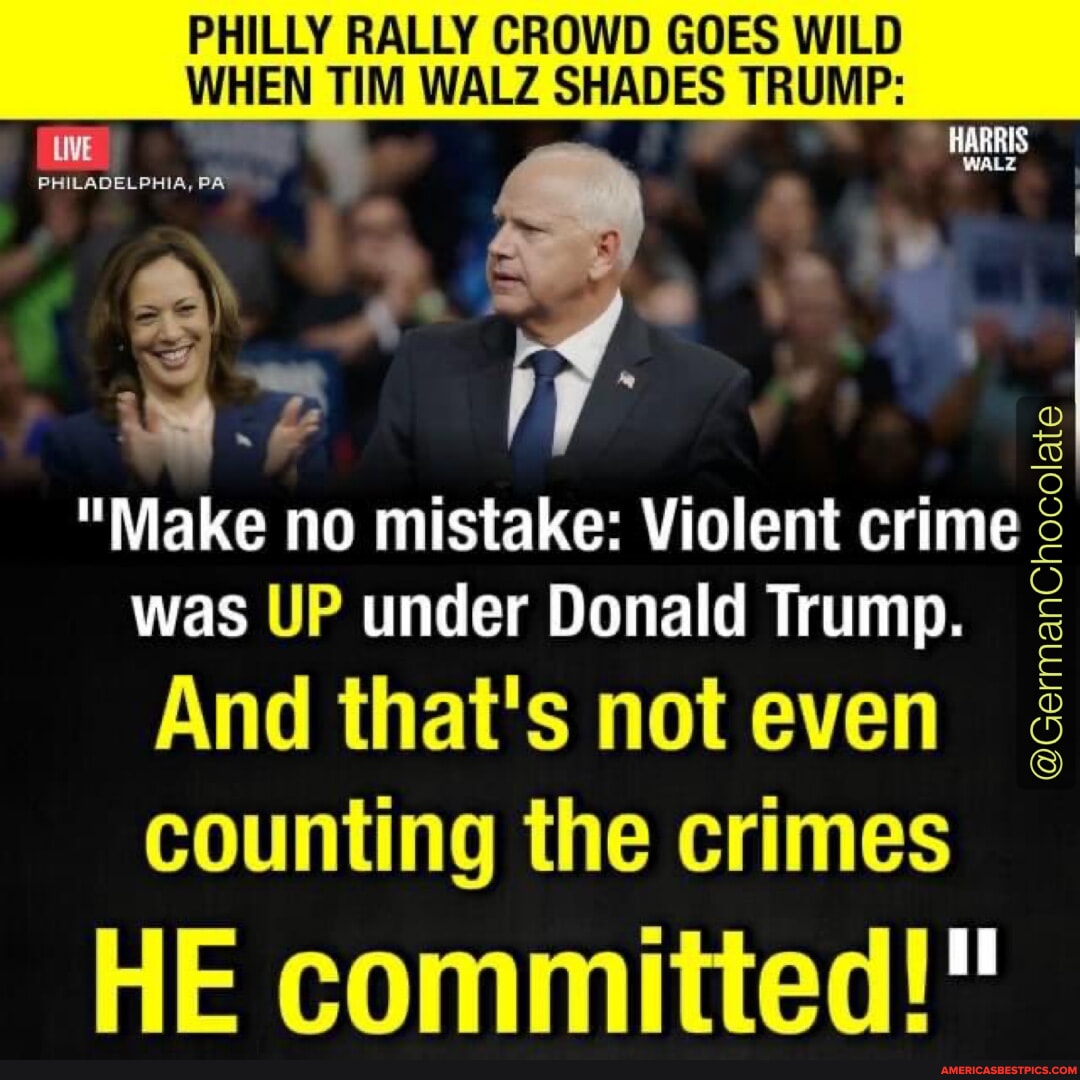PHILLY RALLY CROWD GOES WILD WHEN TIM WALZ SHADES TRUMP: PHILADELPHIA ...