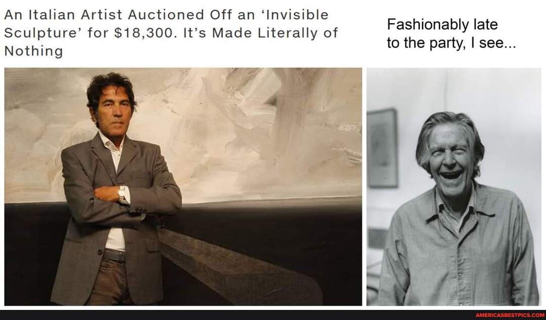 An Italian Artist Auctioned Off an 'Invisible Sculpture' for $18,300 ...